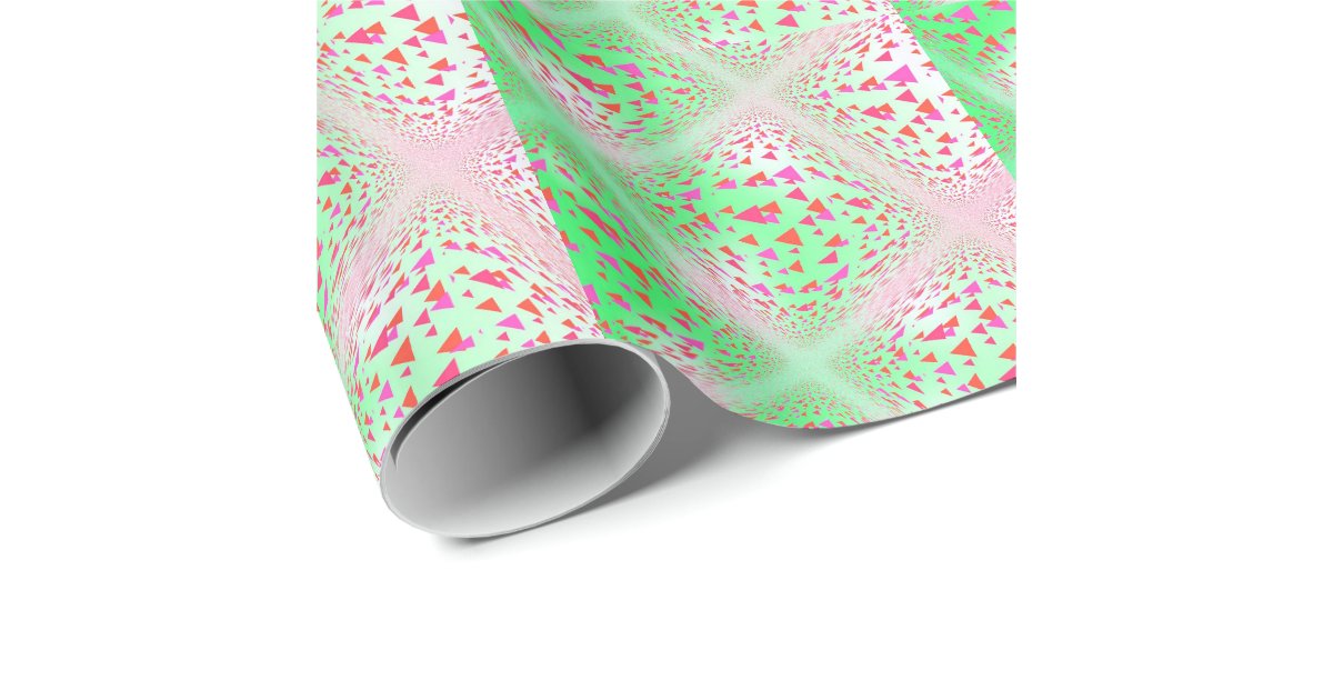 Abstract Floating Tiny Triangles Wrapping Paper | Zazzle