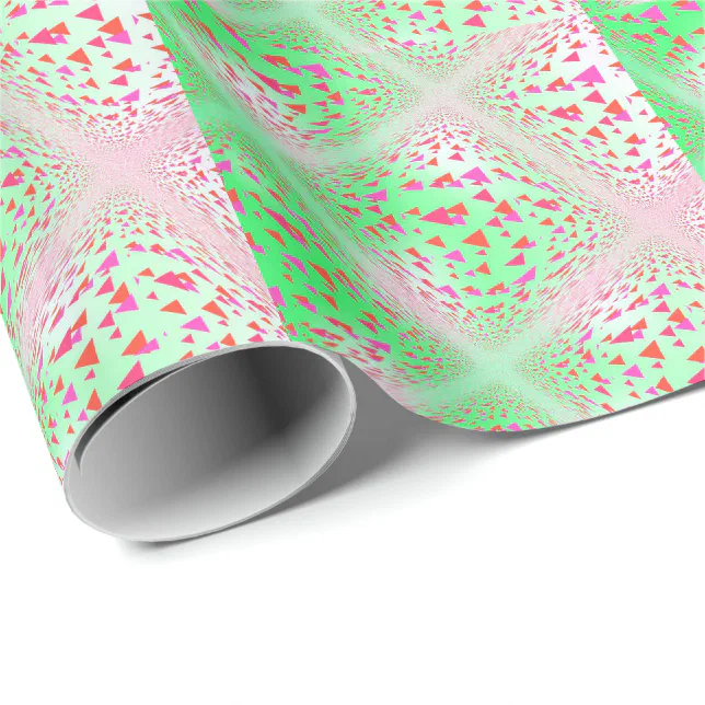 Abstract Floating Tiny Triangles Wrapping Paper | Zazzle