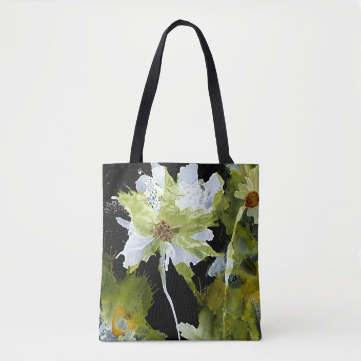 Abstract Flowers Tote Bag | Zazzle.com