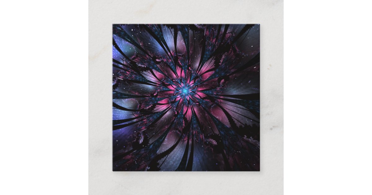 Abstract fractal flower design. appointment card | Zazzle