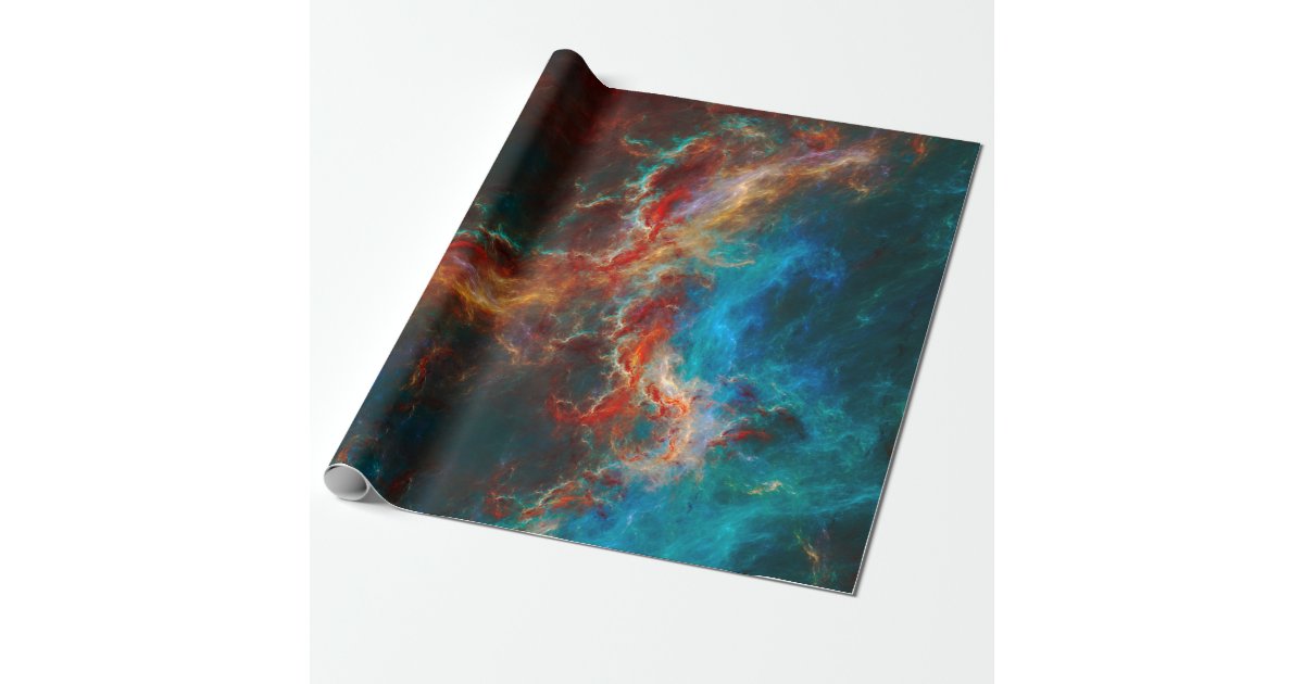 Abstract fractal patterns and shapes. Infinite uni Wrapping Paper | Zazzle