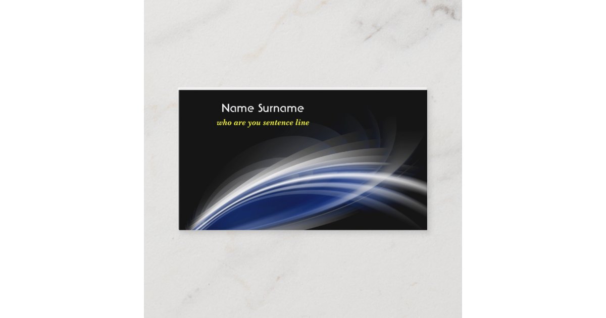 abstract futuristic business card | Zazzle
