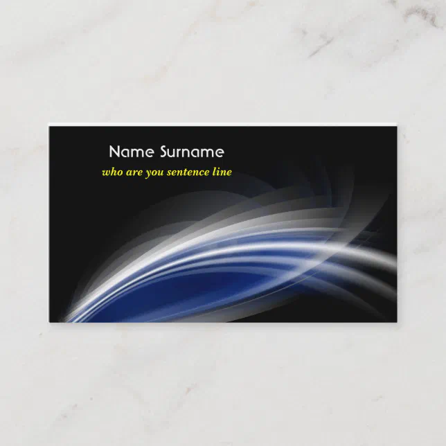 abstract futuristic business card | Zazzle