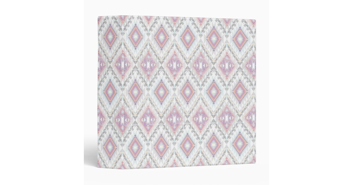 Abstract Geometric Aztec Pattern Binder | Zazzle