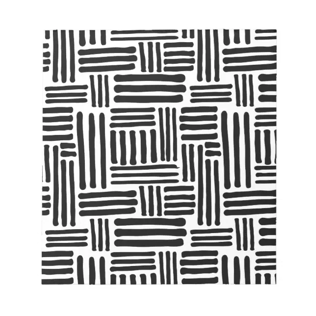 Abstract Geometric Line Pattern Notepad | Zazzle