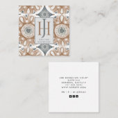 Abstract Geometric Monogrammed Logo Business Card | Zazzle