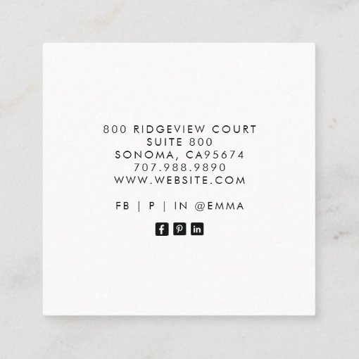 Abstract Geometric Monogrammed Logo Business Card | Zazzle