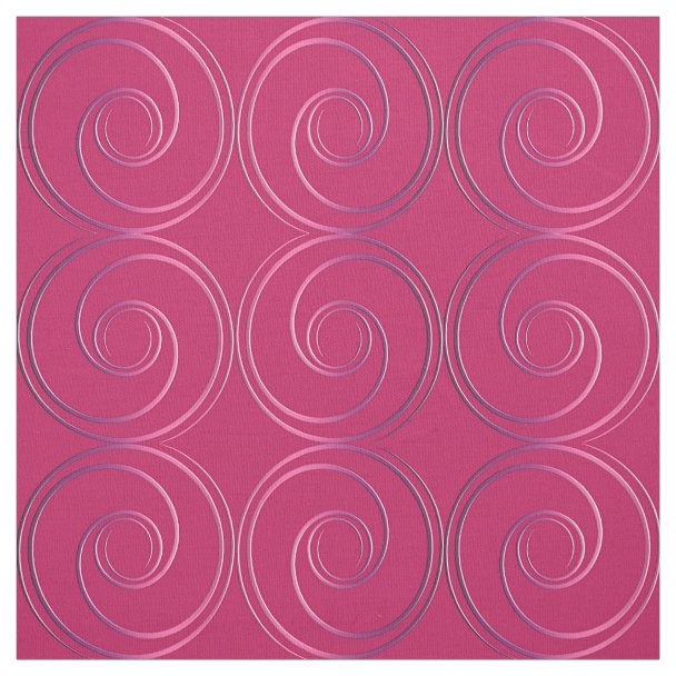 Vintage Geometric Circle Pattern Fabric | Zazzle