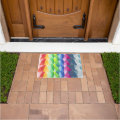 Abstract Geometric Rainbow Prism Shapes Pattern Doormat | Zazzle