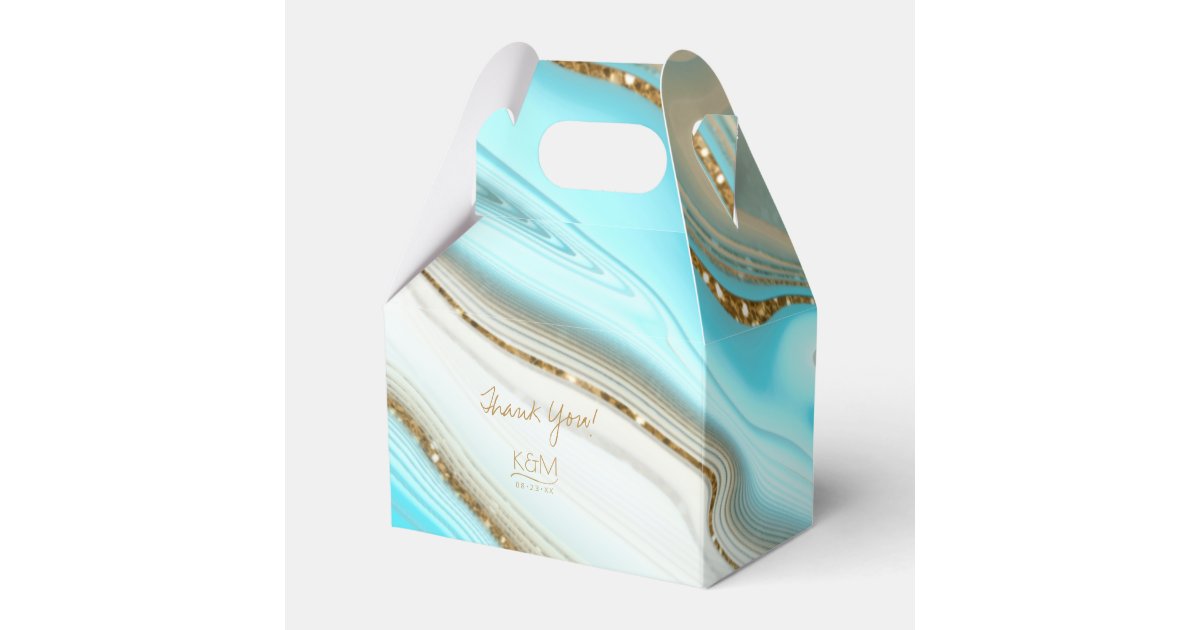 Abstract Glitter Strata Wedding Thanks V2 Tl ID903 Favor Boxes | Zazzle