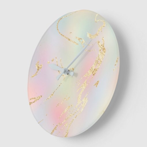 abstract gradients background large clock | Zazzle