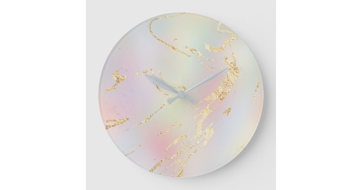 abstract gradients background large clock | Zazzle