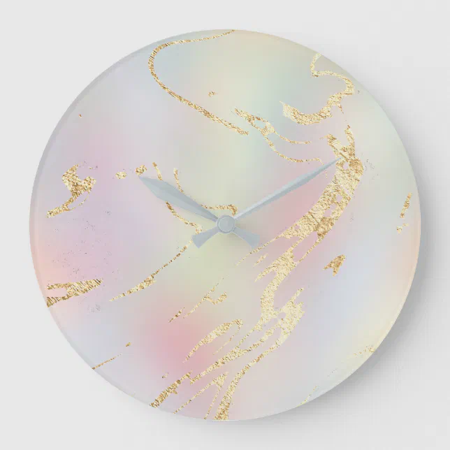 abstract gradients background large clock | Zazzle