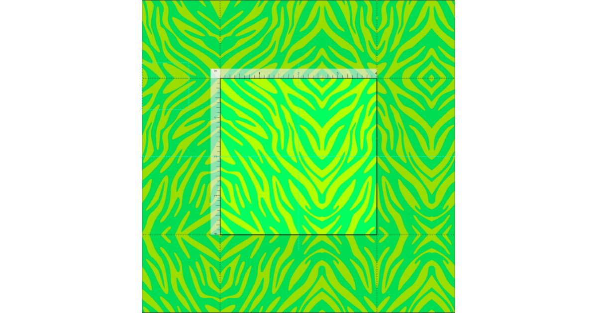 Abstract Green Zebra Fabric | Zazzle.com