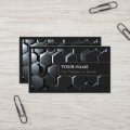 Abstract hexagonal shapes in 3d optic design business card | Zazzle