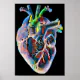 Abstract Human Anatomy biology Heart Original Art Poster | Zazzle