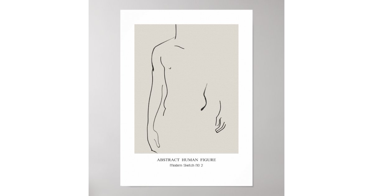 Abstract human Figure Poster | Zazzle