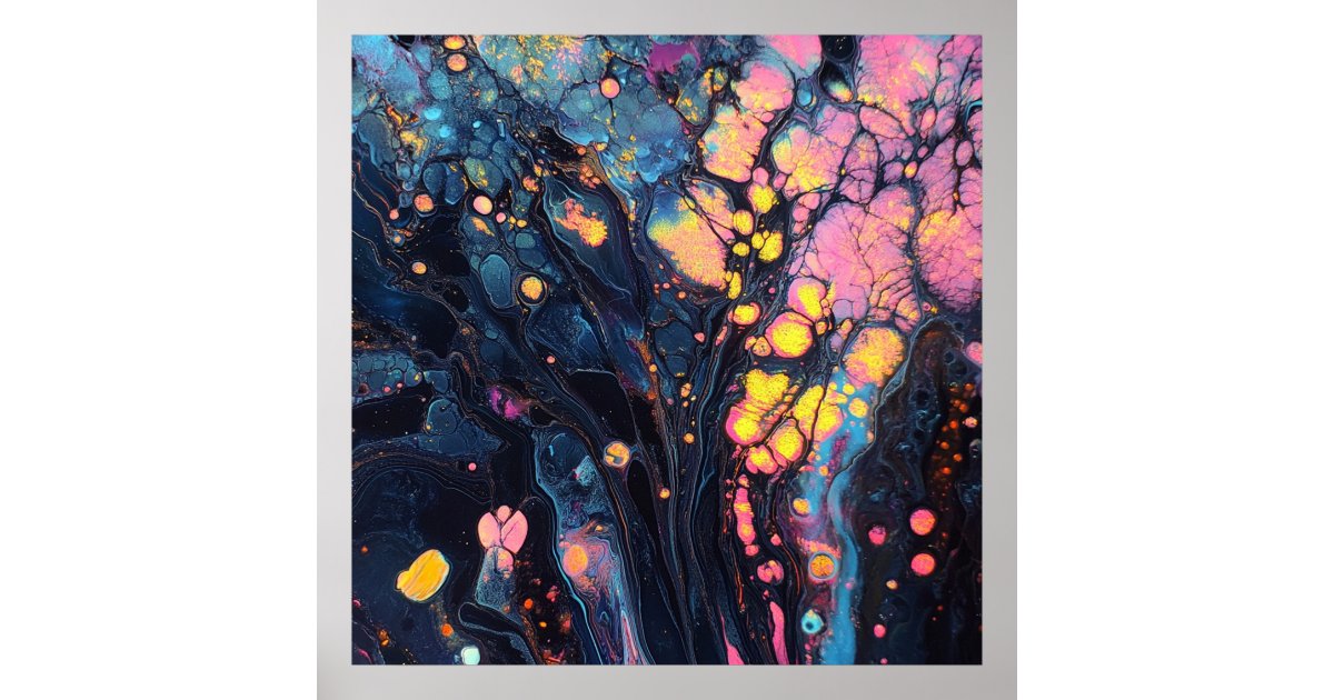 Abstract Iridescent Art Poster | Zazzle