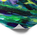 Abstract Iris Flower Fine Art Poster Prints | Zazzle
