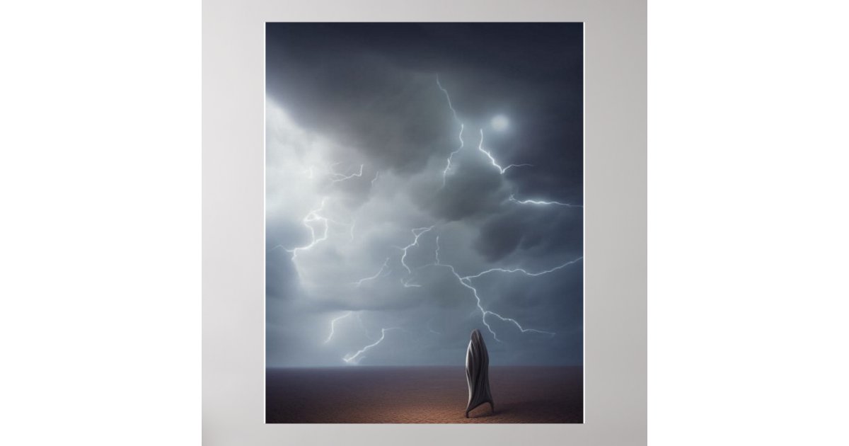 Abstract landscape modern unique surreal surreal poster | Zazzle