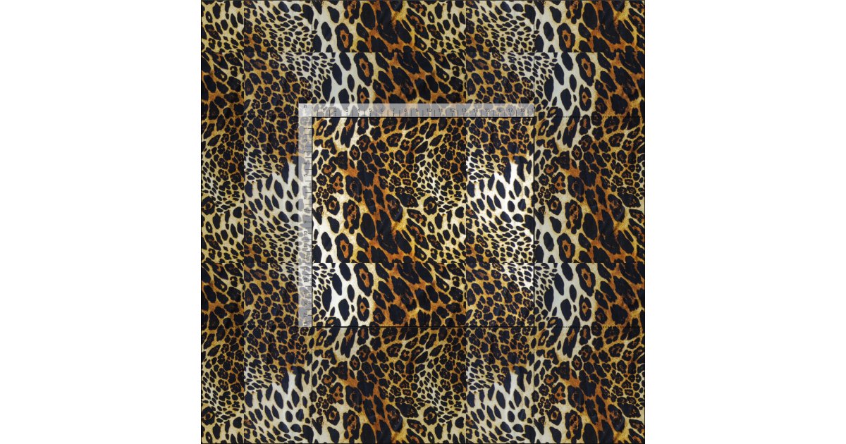 Abstract Leopard Print Pattern Fabric | Zazzle