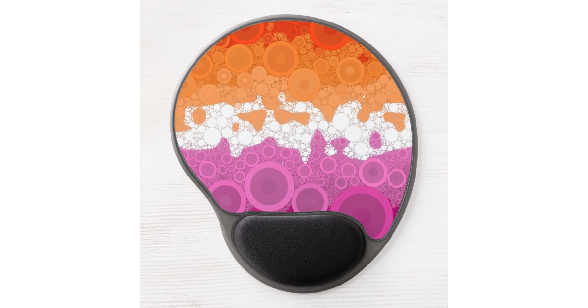 Abstract Lesbian Pride Flag Gel Mouse Pad | Zazzle