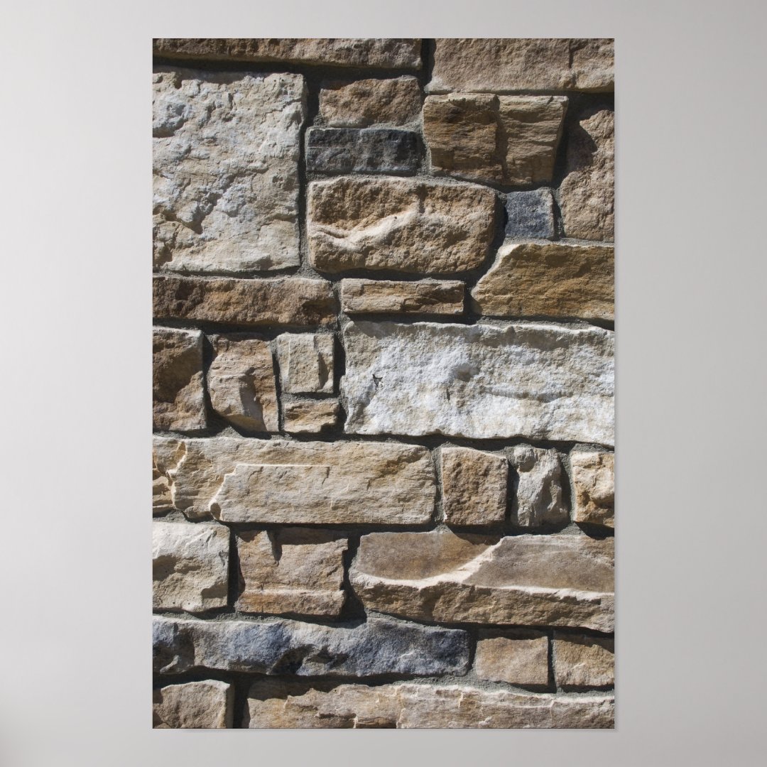 Abstract Limestone Rock Wall Poster | Zazzle
