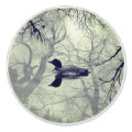 Abstract loon on a lake drawer pull | Zazzle