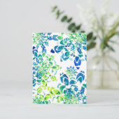 Abstract Mandala Watercolor Pattern Postcard | Zazzle