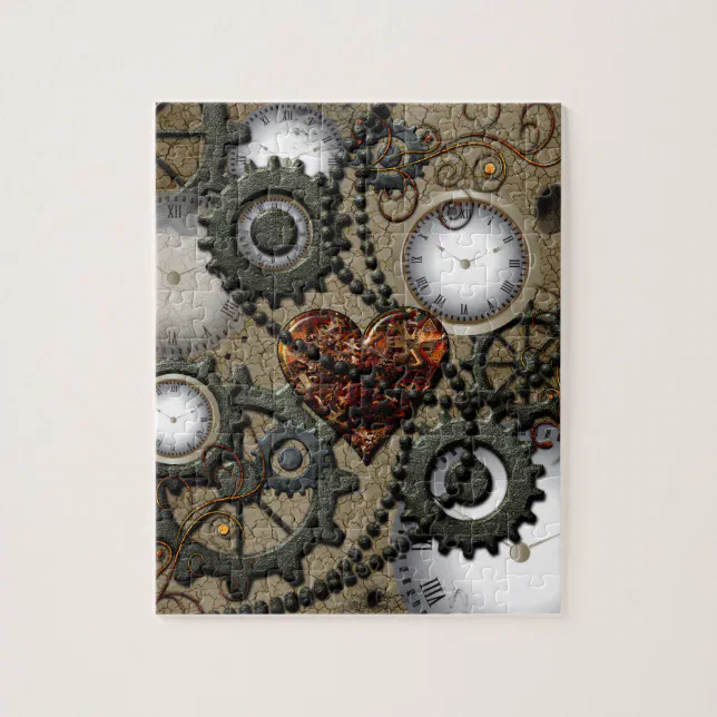 Abstract mechanical design jigsaw puzzle | Zazzle