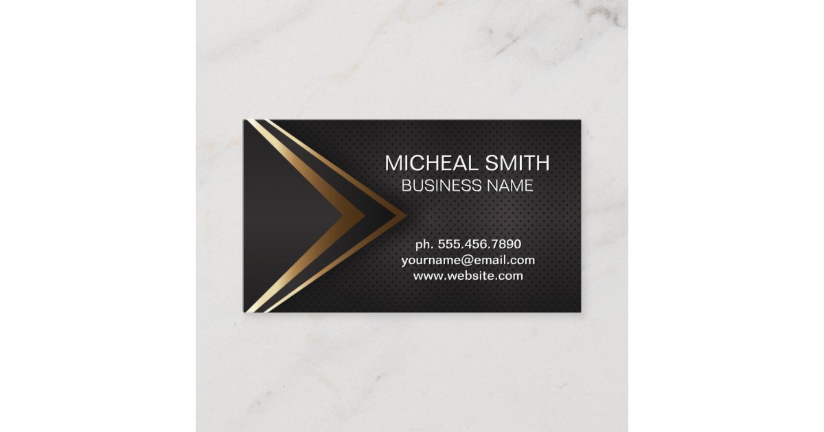 Abstract Metallic Texture Background Business Card | Zazzle