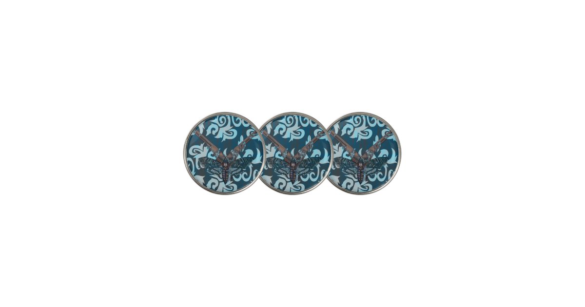 Abstract Moth Golf Ball Marker | Zazzle