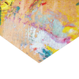 Abstract Of Artist Palette Tissue Paper | Zazzle