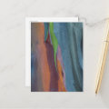Abstract Of Rainbow Gum Tree Postcard | Zazzle