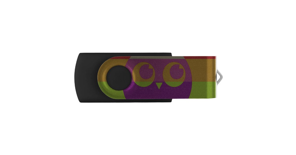 Abstract Owl USB Flash Drive | Zazzle