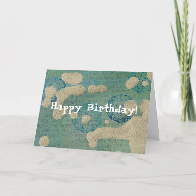 Abstract Painting, Happy Birthday! Card | Zazzle