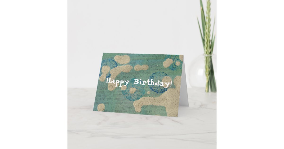 Abstract Painting, Happy Birthday! Card | Zazzle