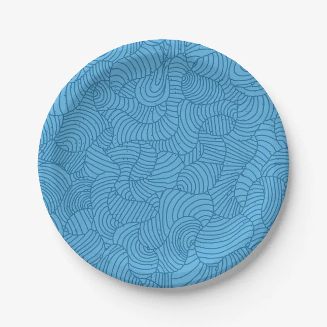 Abstract pattern paper plates | Zazzle