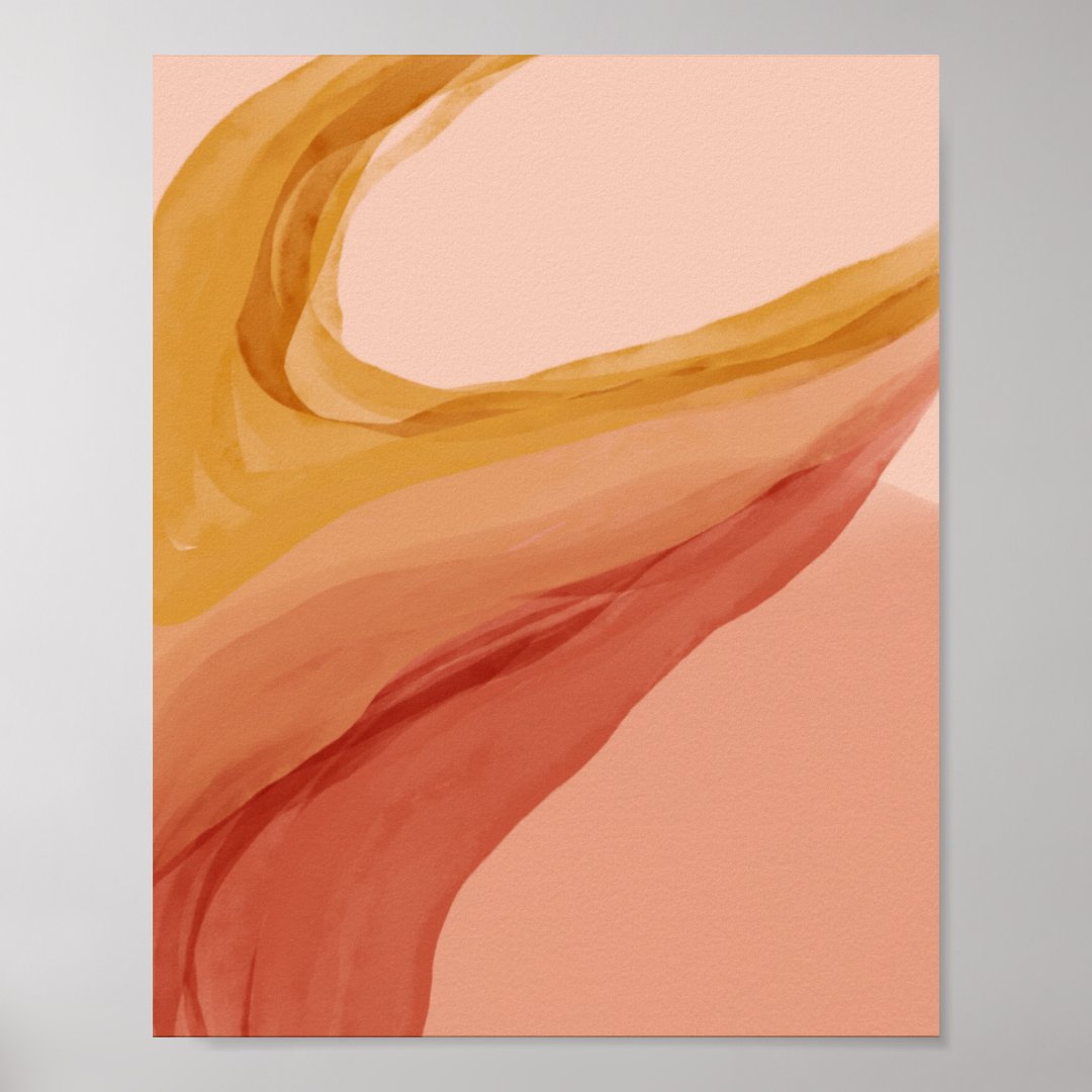 Abstract Phoenix Desert Design Poster | Zazzle