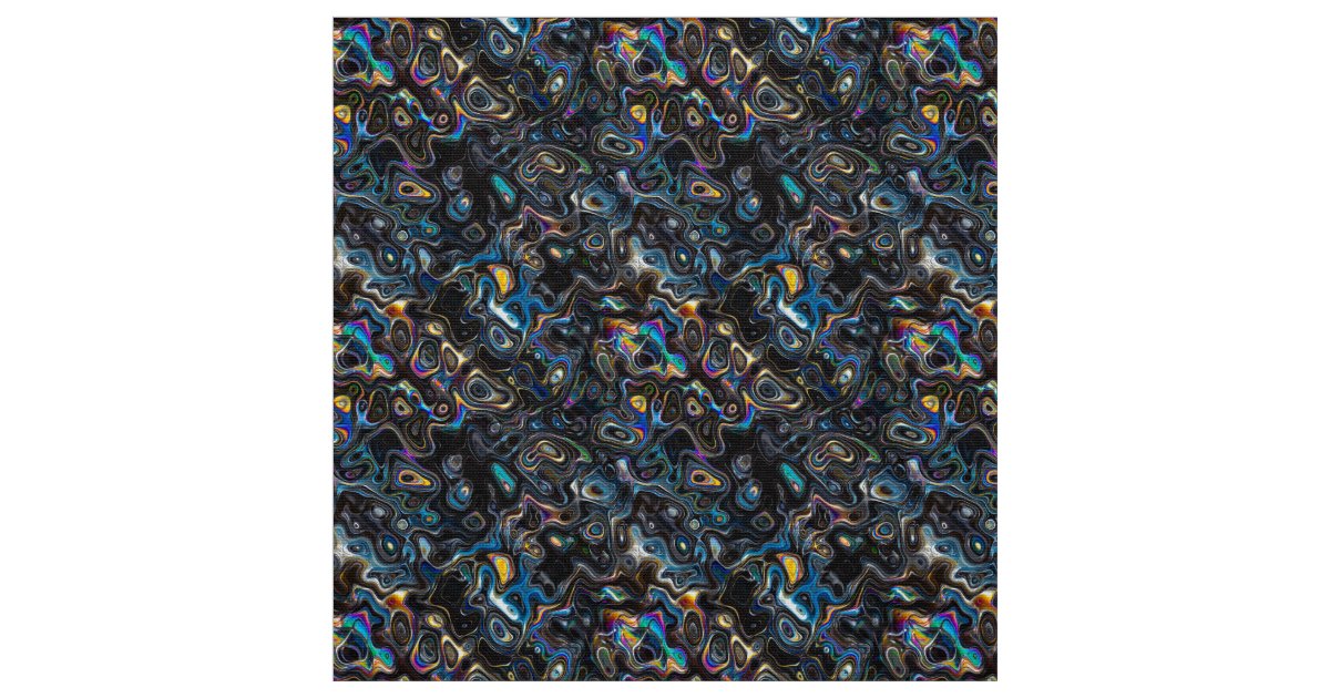 Abstract Psychedelic Pattern Fabric | Zazzle