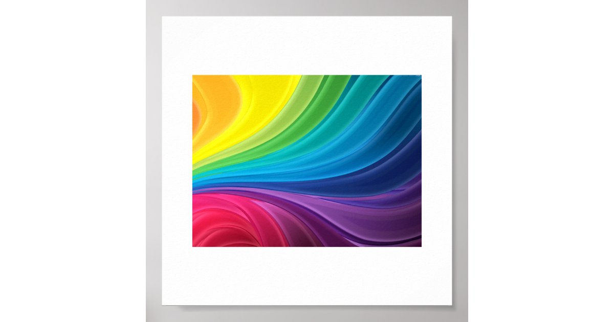Abstract Rainbow Poster | Zazzle