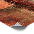 Abstract Red Landscape Poster | Zazzle