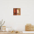 Abstract Red Landscape Poster | Zazzle