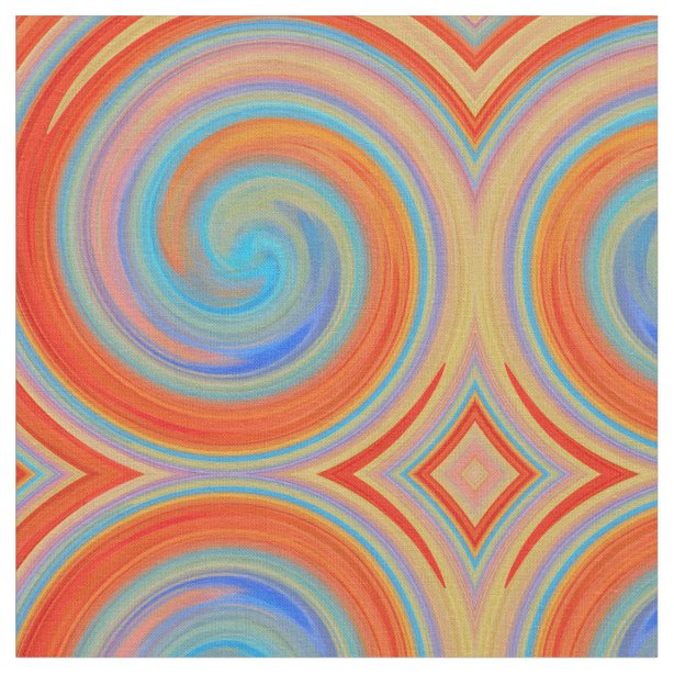 Swirl Pattern Fabric | Zazzle