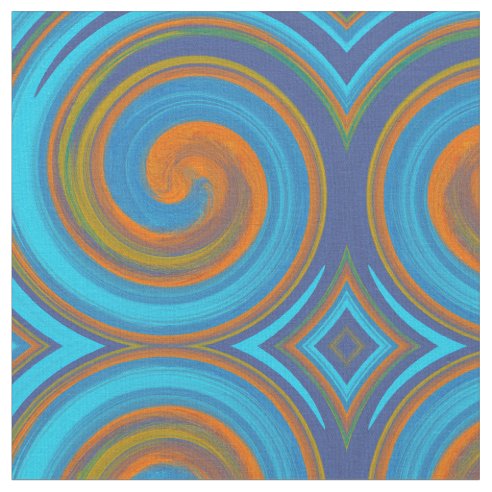 Swirl Pattern Fabric | Zazzle