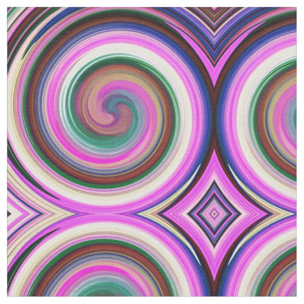Swirl Pattern Fabric | Zazzle