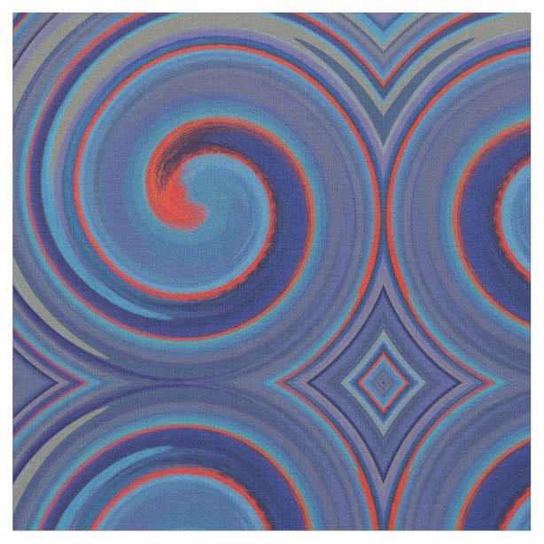 Swirl Pattern Fabric | Zazzle