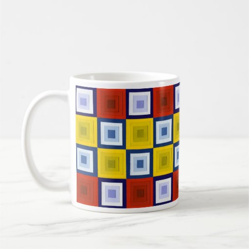 Abstract Squares Mug | Zazzle