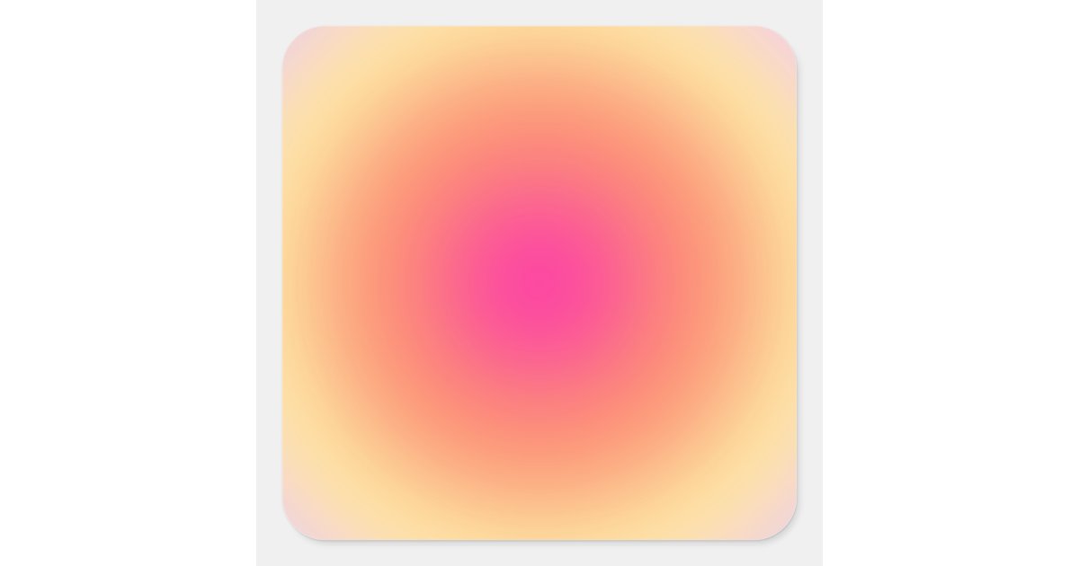 Abstract Sunset Gradient Square Sticker | Zazzle