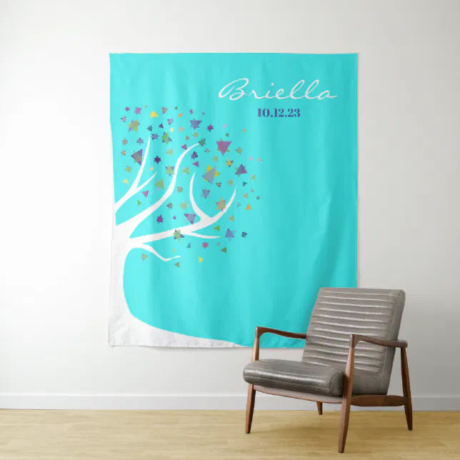 Abstract Tree of Life Party Photo Op Backdrop | Zazzle